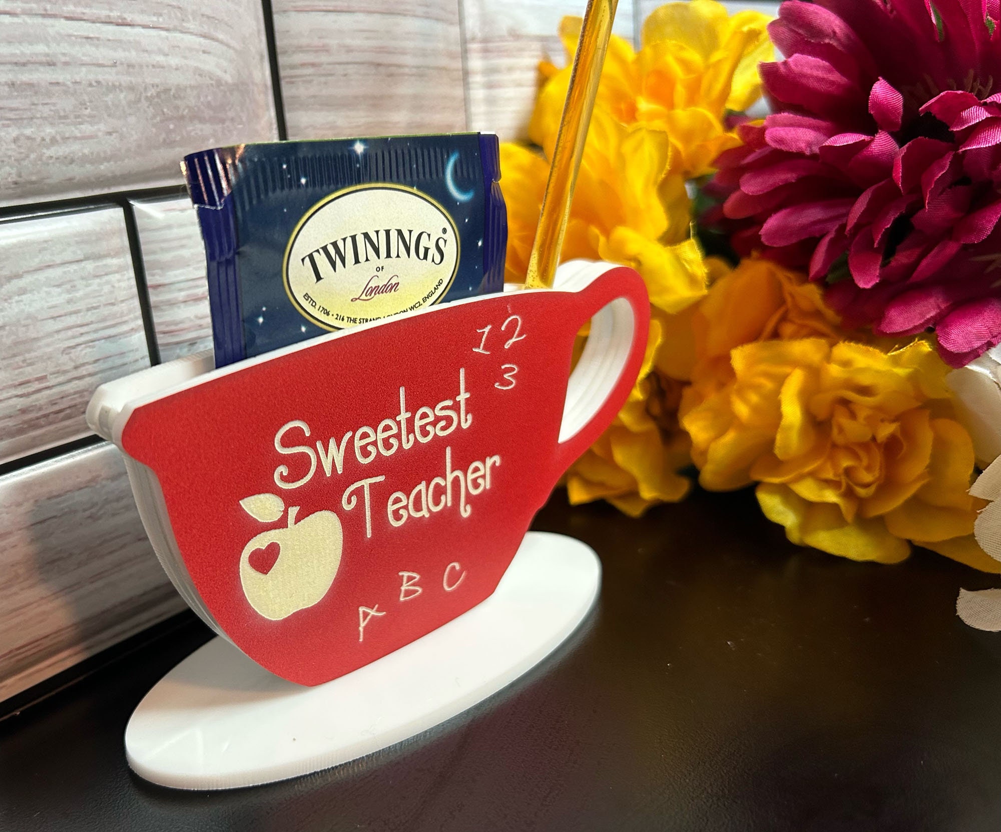 DIGITAL FILE Sweetest Teacher Tea Cup With Tea and a Honey - Etsy