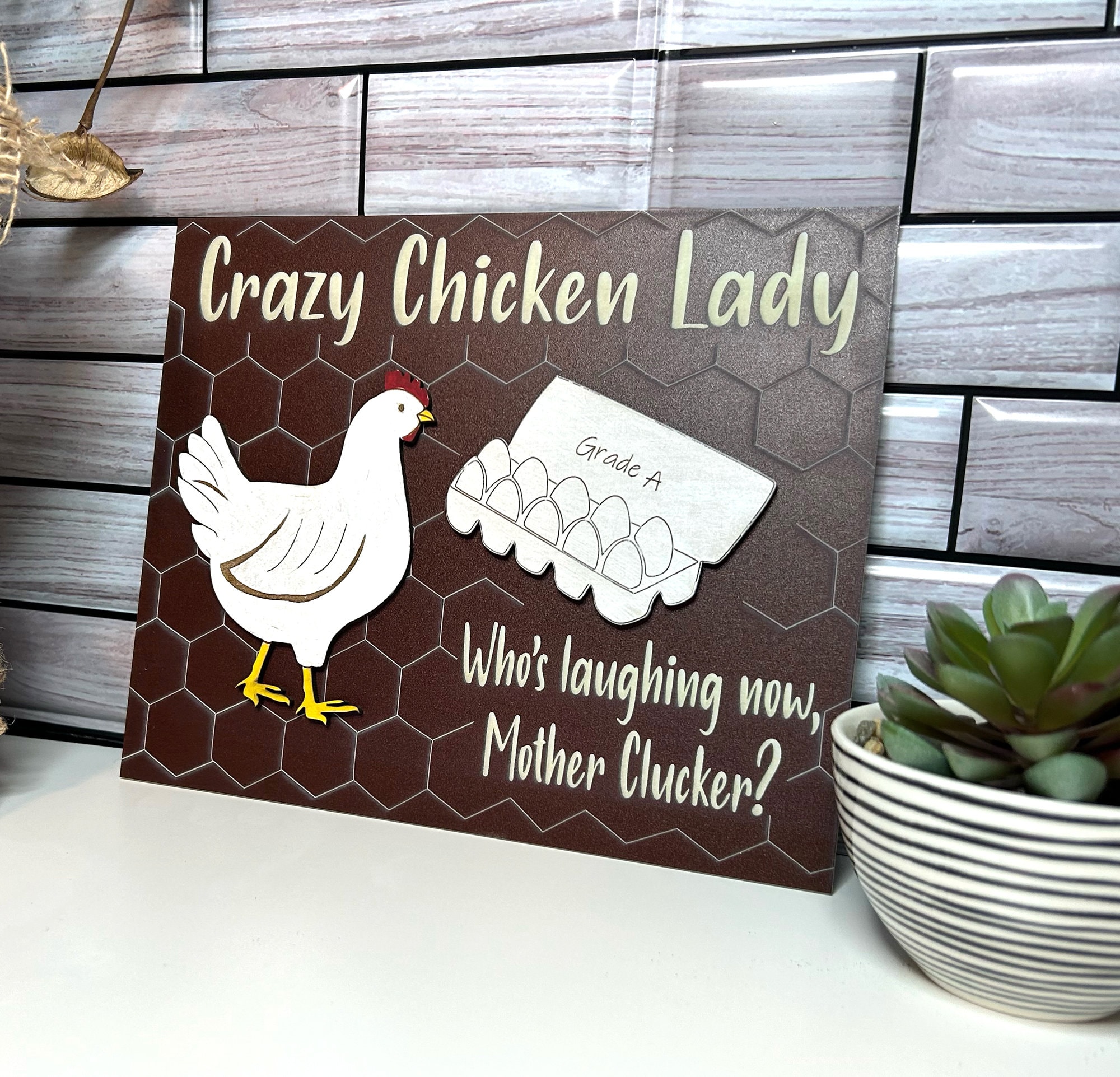 DIGITAL DOWNLOAD: Crazy Chicken Lady Sign. SVG. Who's - Etsy