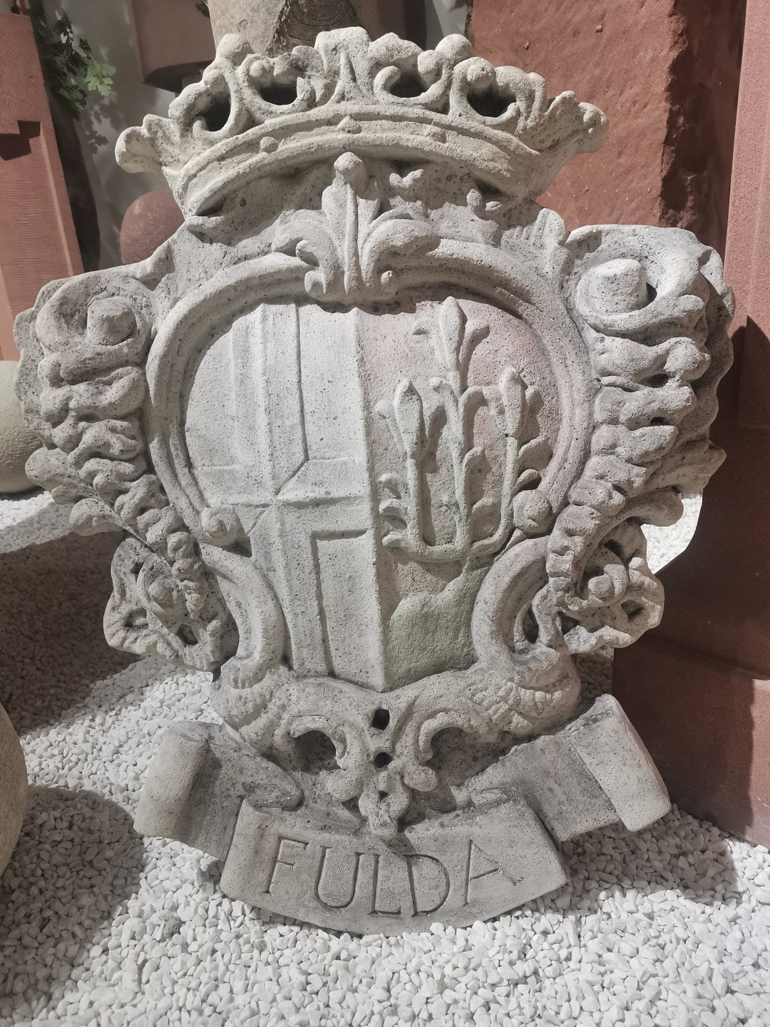 Fulda Coat of Arms Made of Concrete, Artisanal Stone Cast for the ...