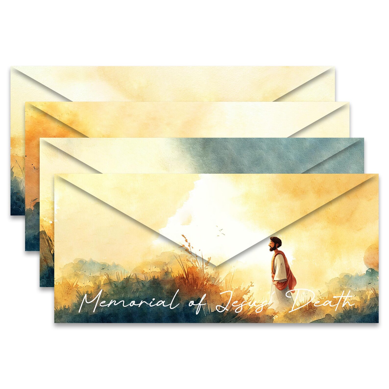 Printable Memorial JW Letter Writing Stationery Envelope | Digital ...