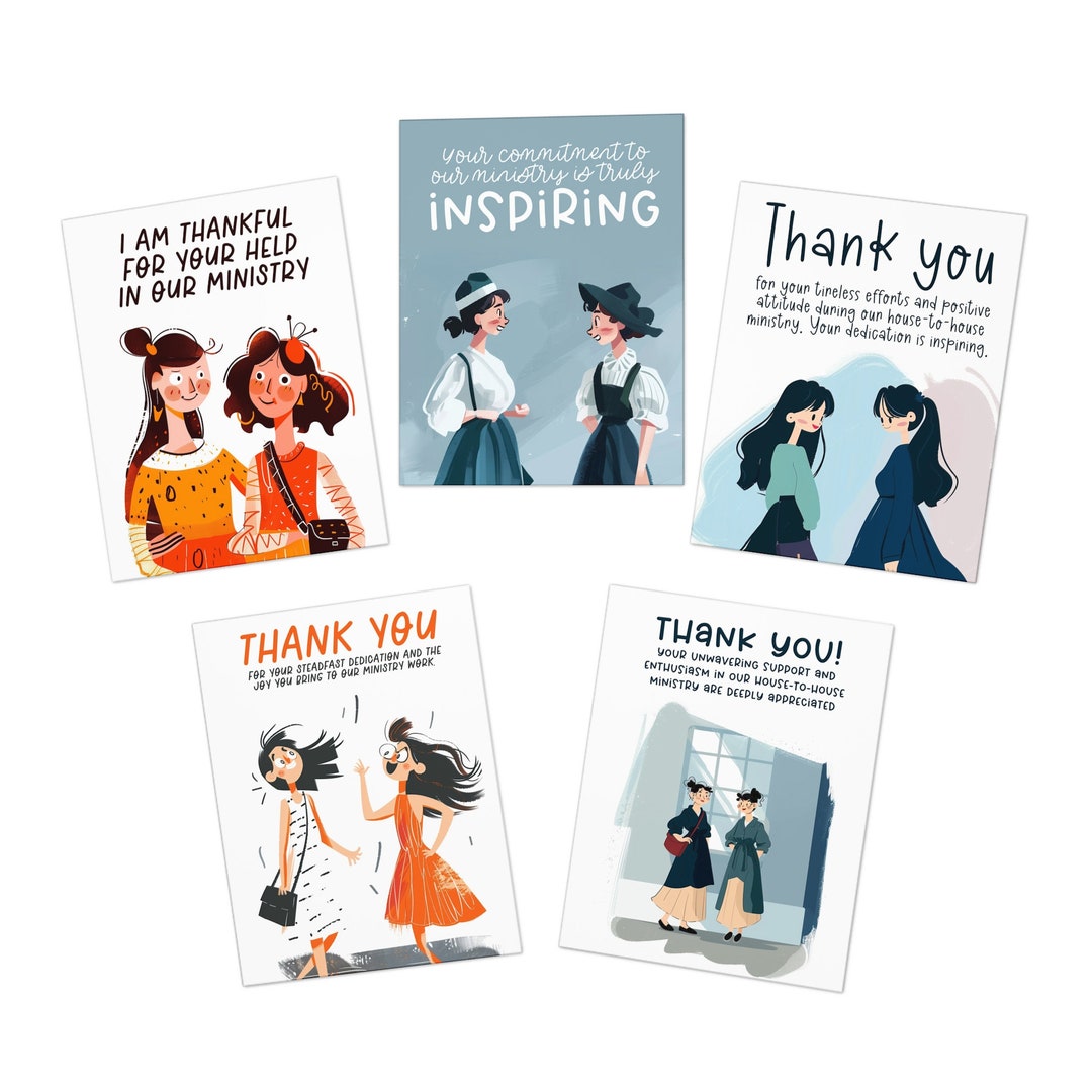 5 JW Thank You Cards for Ministry Service Partner for Sisters - Etsy