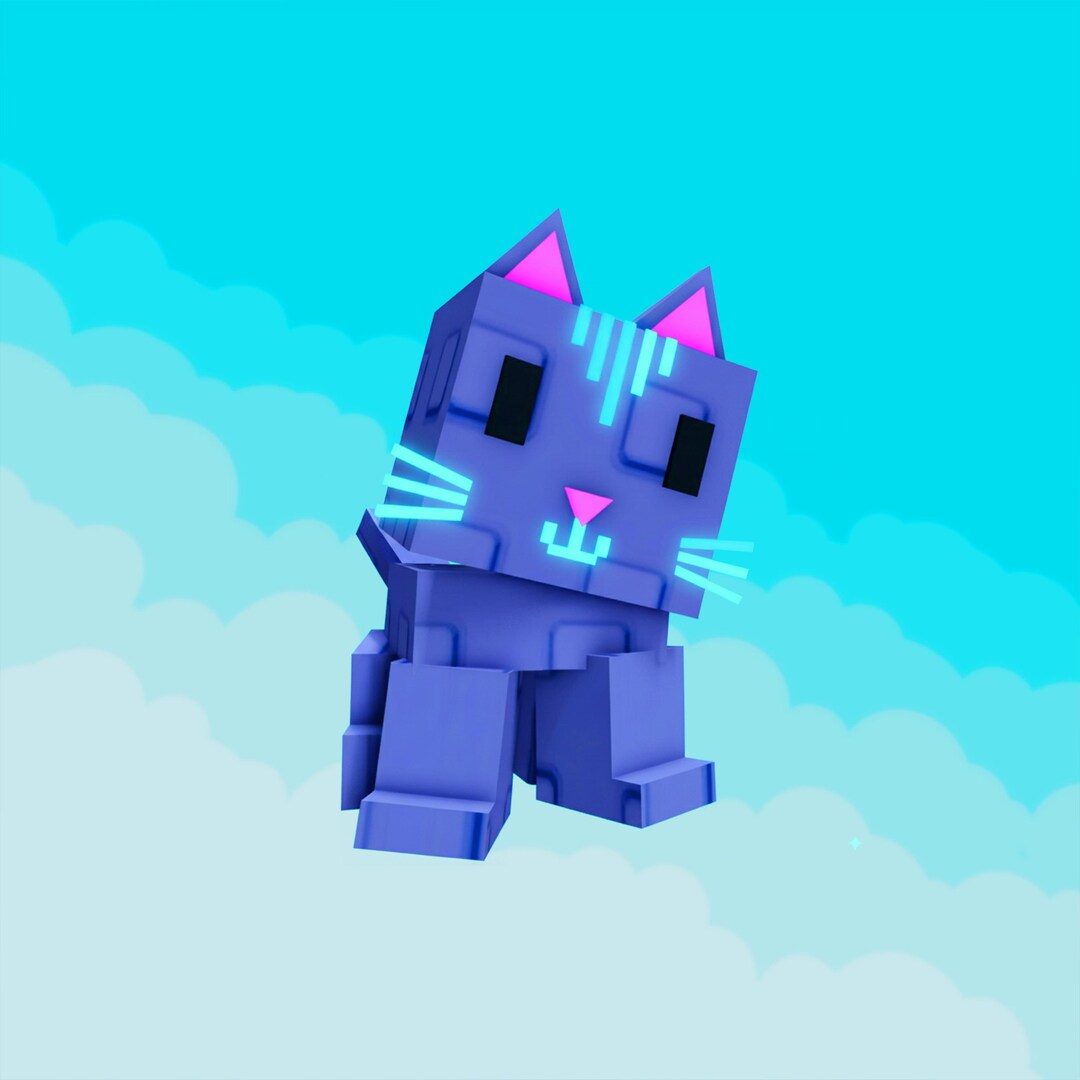 Moon Cat - Grow a Garden In-game Pet - Etsy