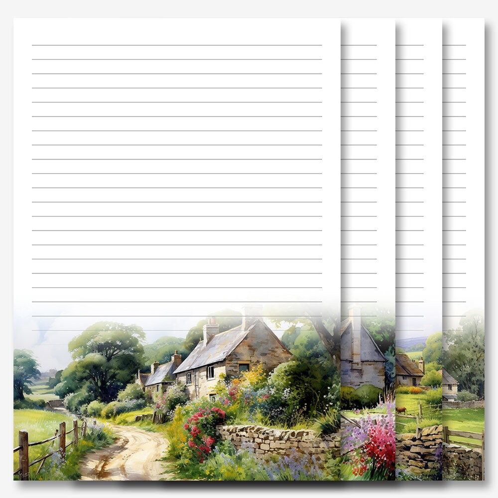 JW Letter Writing Stationery Letter Writing Paper JW Printable Quaint ...