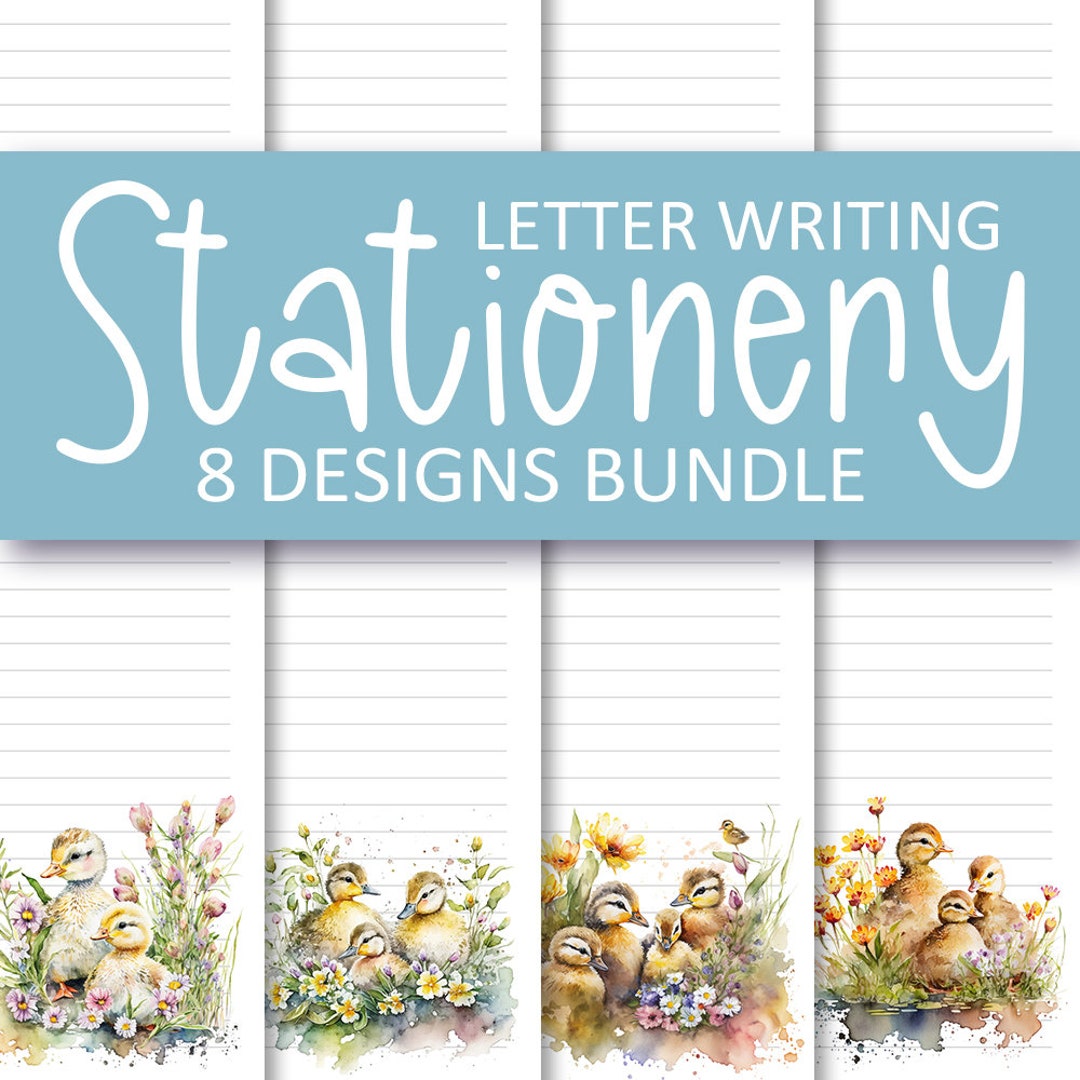 Ducklings Printable Stationery | JW Letter Writing Stationery | Letter ...