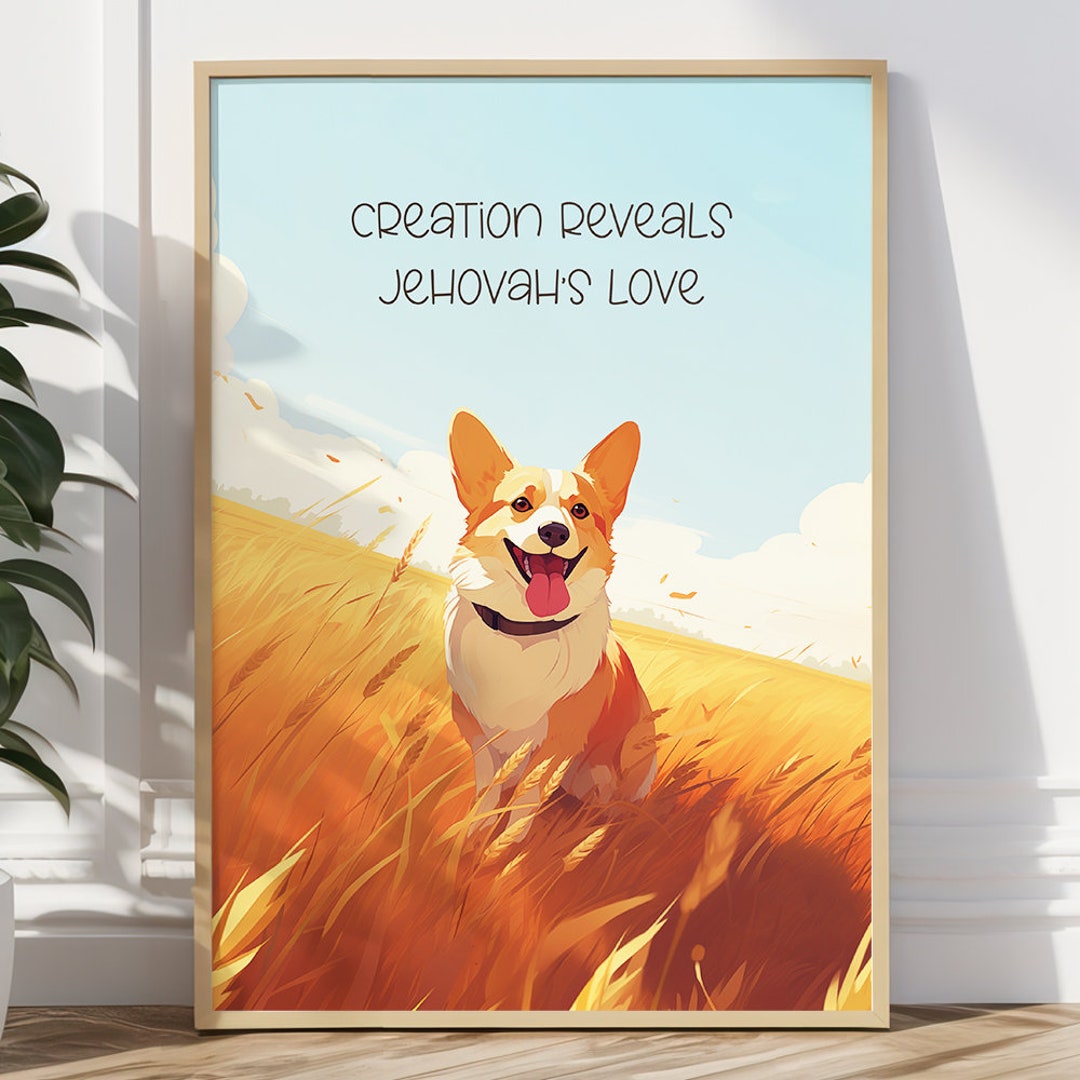 JW Wall Art Printable Poster for Jehovah's Witness Home Decor Regalog ...