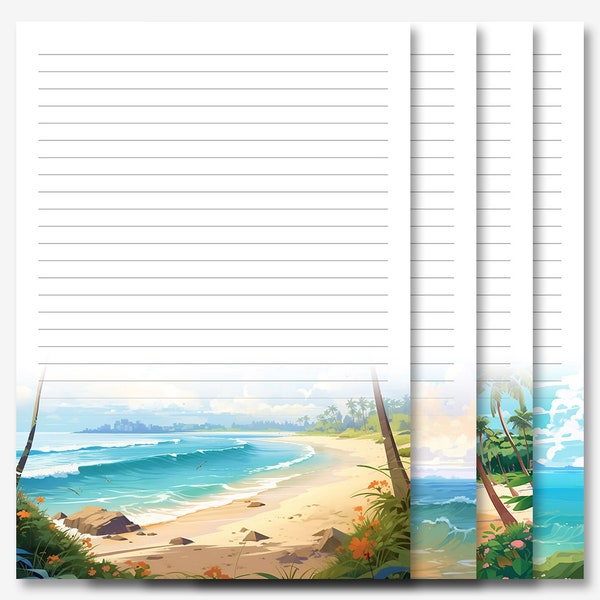 Beach Writing - Etsy
