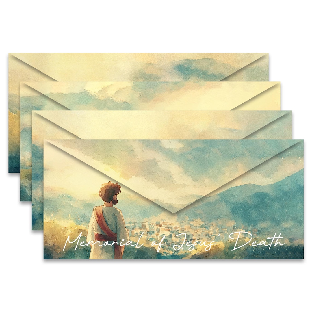 Printable Memorial JW Letter Writing Stationery Envelope | Digital ...