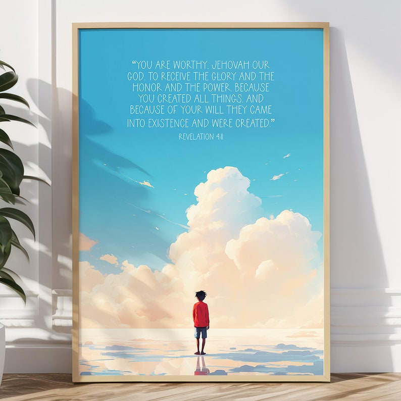 JW Wall Art Printable Poster for Jehovah's Witness Home Decor Regalo or ...