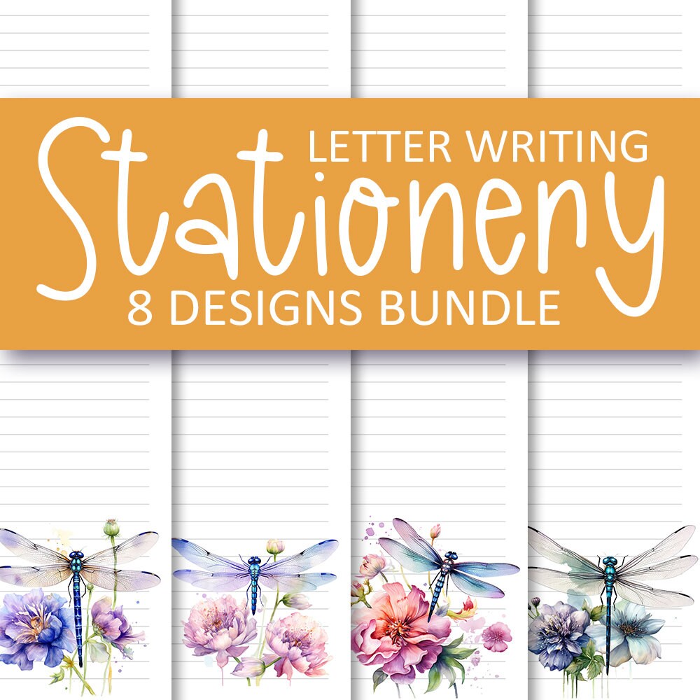 Dragonfly Printable Stationery JW Letter Writing Stationery Letter ...