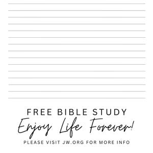 Enjoy Life Forever | Bible Study Invitation Campaign | JW Letter ...
