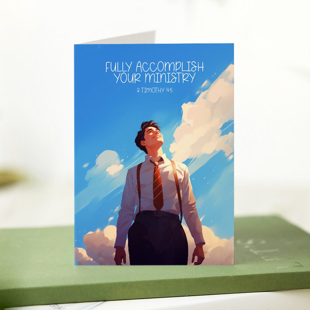 JW Card | Printable Encouragement Card | 2 Timothy 4:5 "fully ...