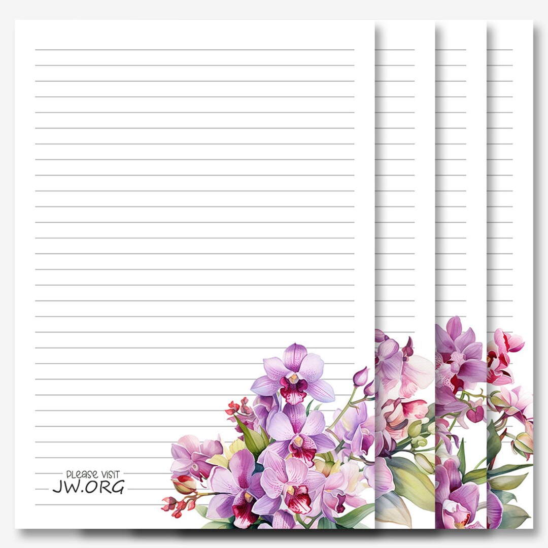 JW Letter Writing Stationery | Letter Writing Paper | JW Printable ...