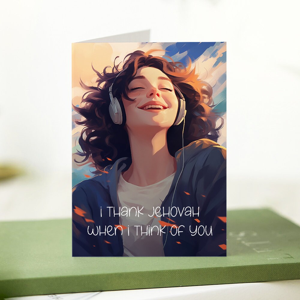 JW Card Printable Encouragement Card I Thank Jehovah When - Etsy