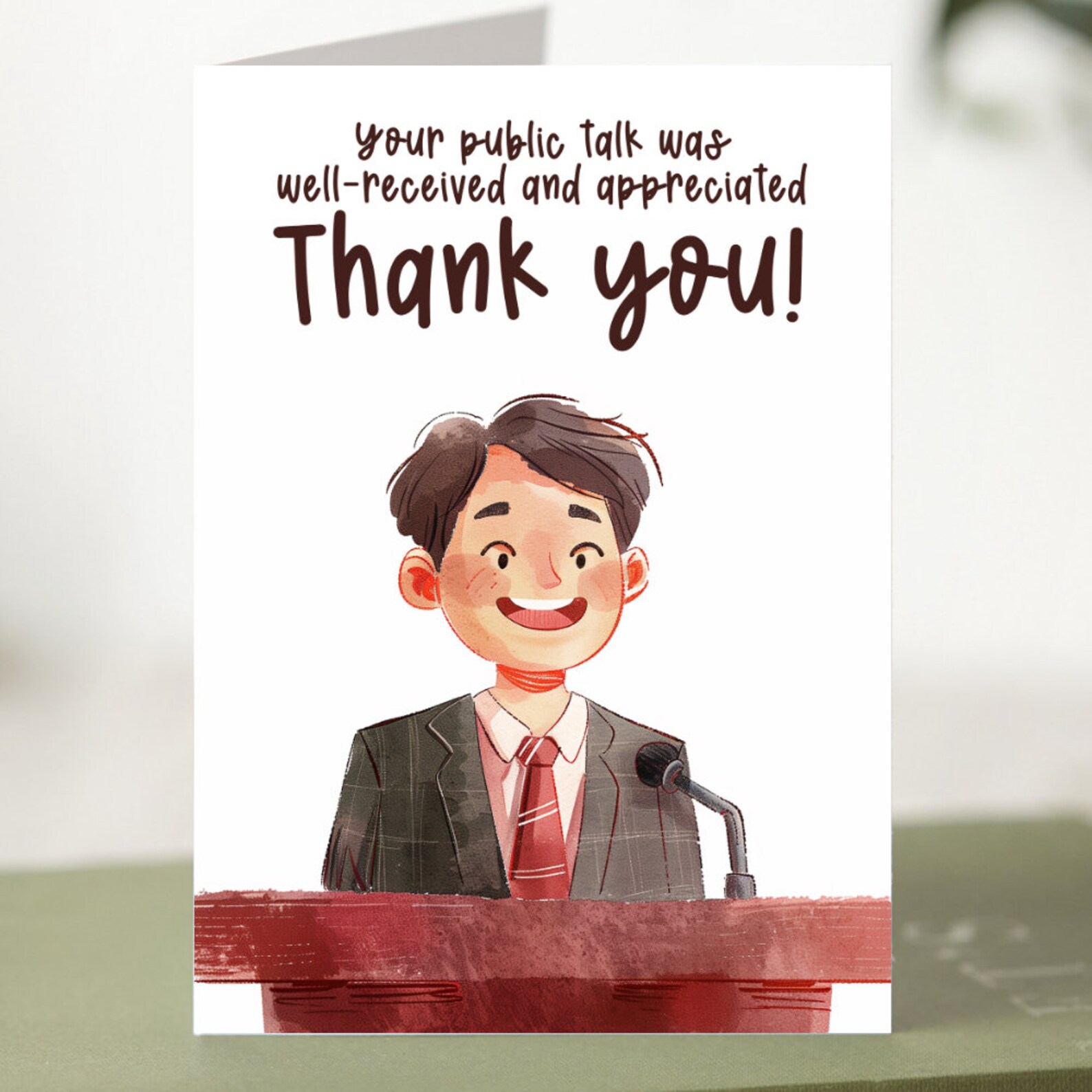 JW Thank You Card Public Talk Card Printable Encouragement Card ...