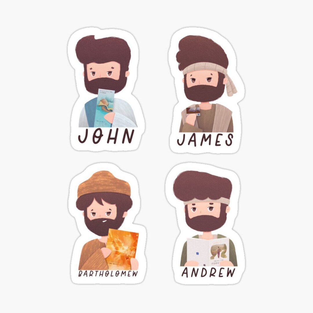 JW Stickers 12 Apostles Printable Jehovah Witness JW Gift for Pioneer ...