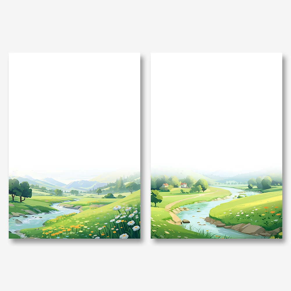 JW Letter Writing Stationery Letter Writing Paper JW Printable Peaceful ...