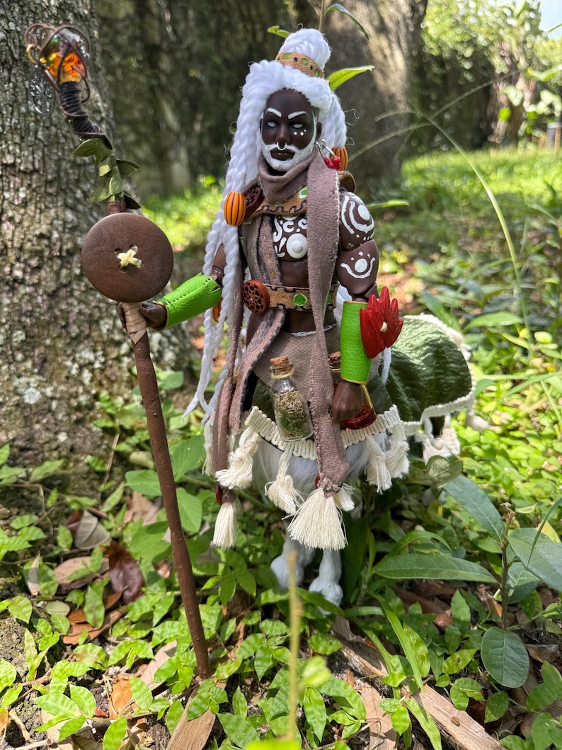 Custom Centaur Ken Doll: Khalil, White Nylon Hair - Etsy