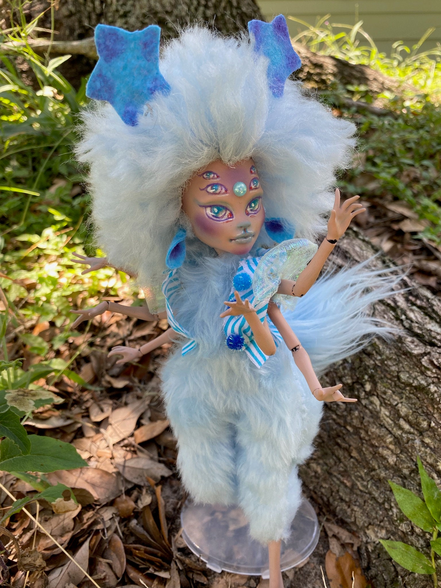 Flo the Starbug, OOAK, Art Doll, Monster High Doll, Repaint, Faceup - Etsy