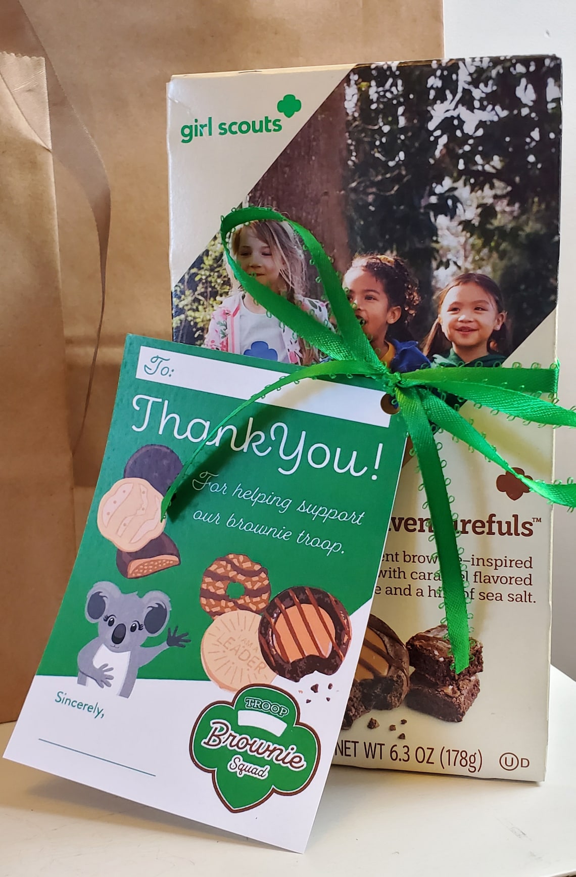 Girl Scout Cookie Thank You Cards or Tags Daisy, Brownie, Junior and ...