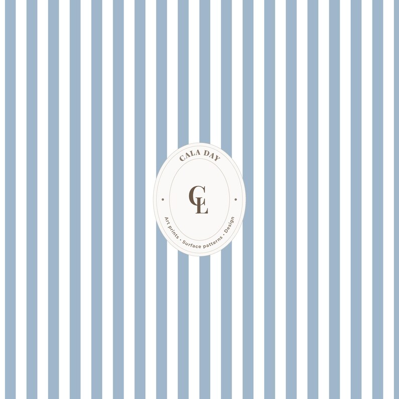 Blue Stripe Seamless Pattern Digital Paper Pack – 6 Scrapbook Papers ...