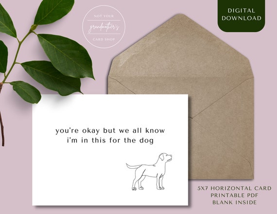 DIGITAL DOWNLOAD Digital Card Funny Relationship Card - Etsy