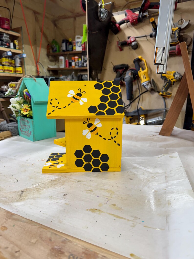Beautiful Bee Hive Birdhouse - Handcrafted - Etsy