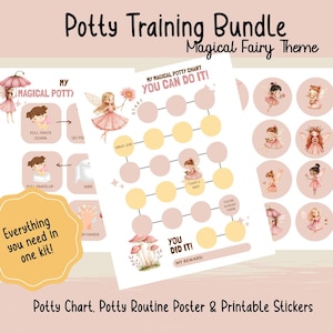 Toddler Potty Training Chart, Toilet Training Reward Chart, Printable ...