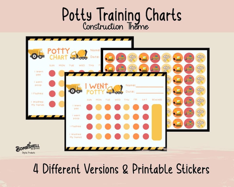 Potty Chart, Toddler Potty Training Chart, Toilet Training Reward Chart ...