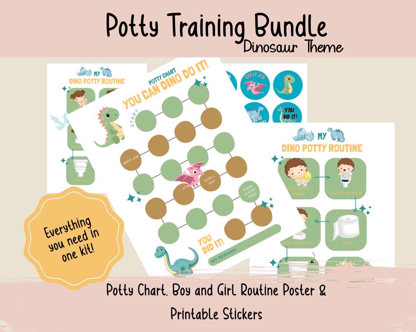 Toddler Potty Training Chart, Toilet Training Reward Chart, Printable ...
