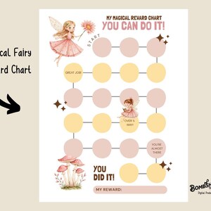 Printable Reward Chart for Kids Toddler Goal Chart Printable Kids ...