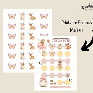 Printable Reward Chart for Kids Toddler Goal Chart Printable Kids ...