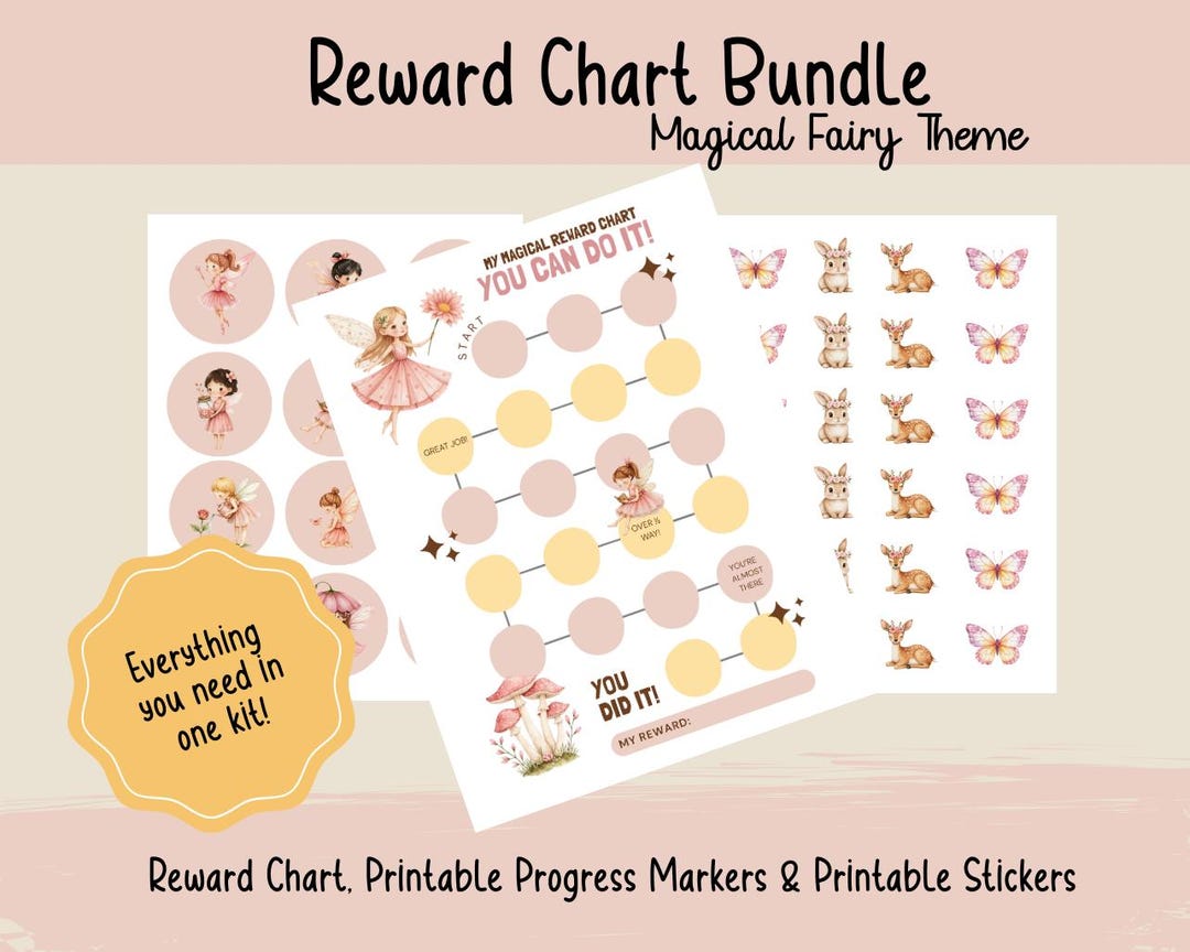 Printable Reward Chart for Kids Toddler Goal Chart Printable Kids ...