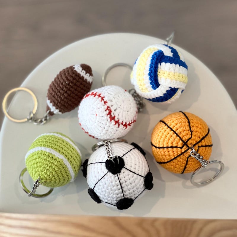 Football Keychain - Etsy