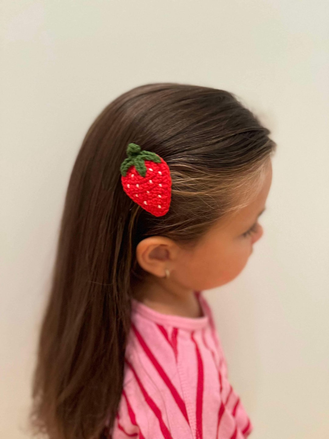 STRAWBERRY HAIR SNAP, Hair Clip,hair Accessories for Kids, Red Fruit ...