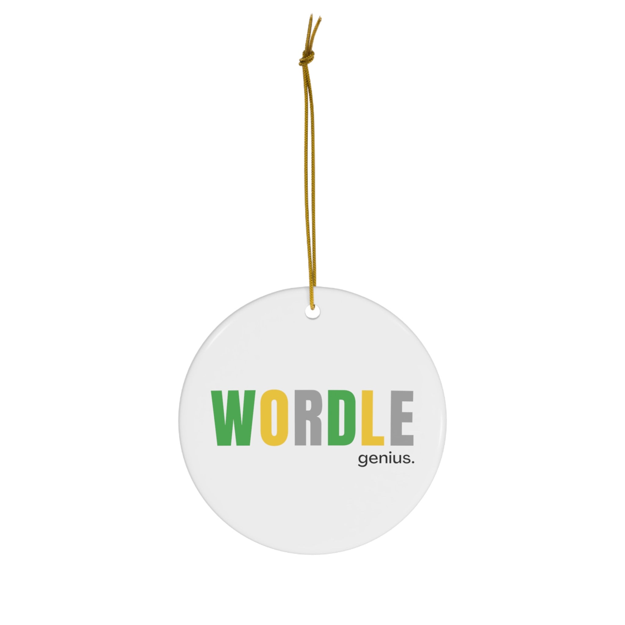 Wordle Ornament, Wordle Genius Christmas Ornament, Wordle Lover Gift ...