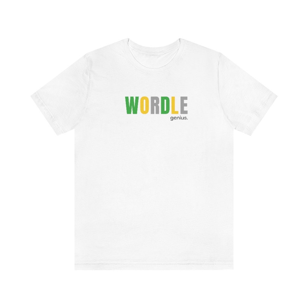 Wordle T-shirt Unisex Wordle Genius Wordle Obsessed - Etsy