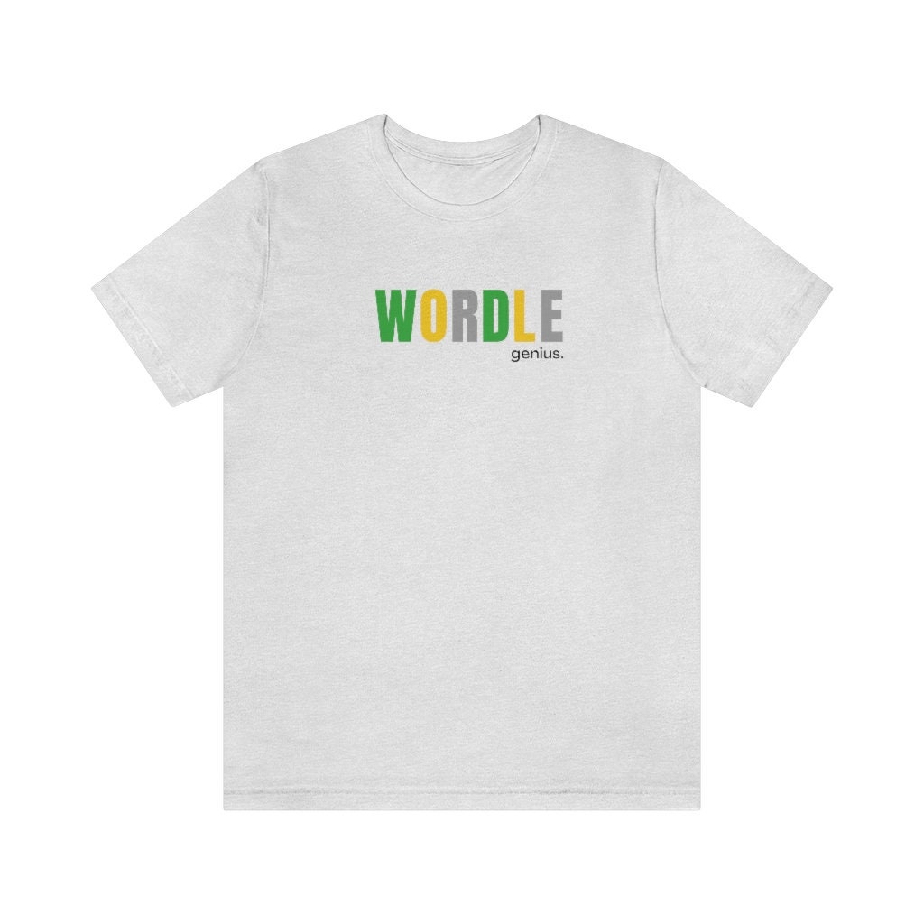 Wordle T-shirt Unisex Wordle Genius, Wordle Obsessed, Men's Wordle ...