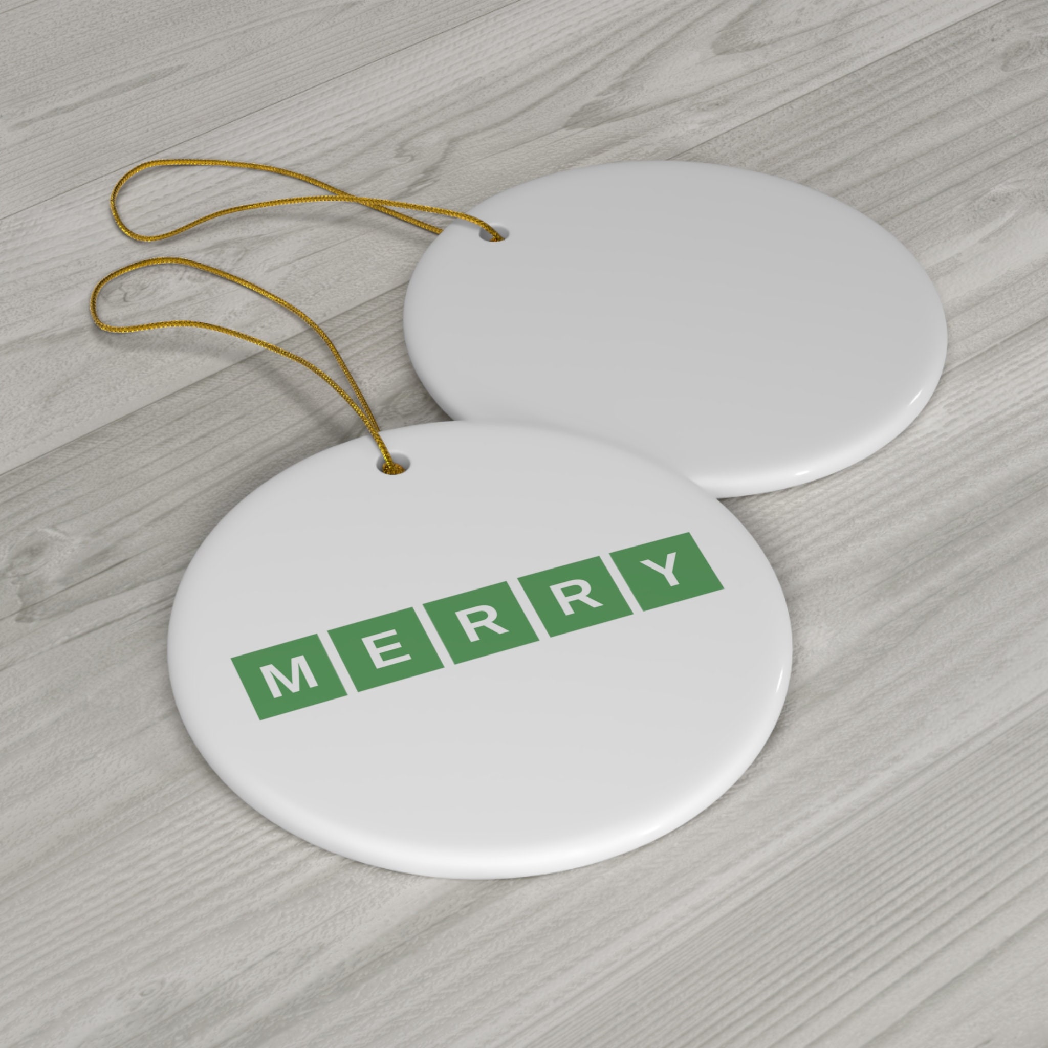 Wordle Ornament, Wordle Merry Christmas Ornament, Wordle Lover Gift ...