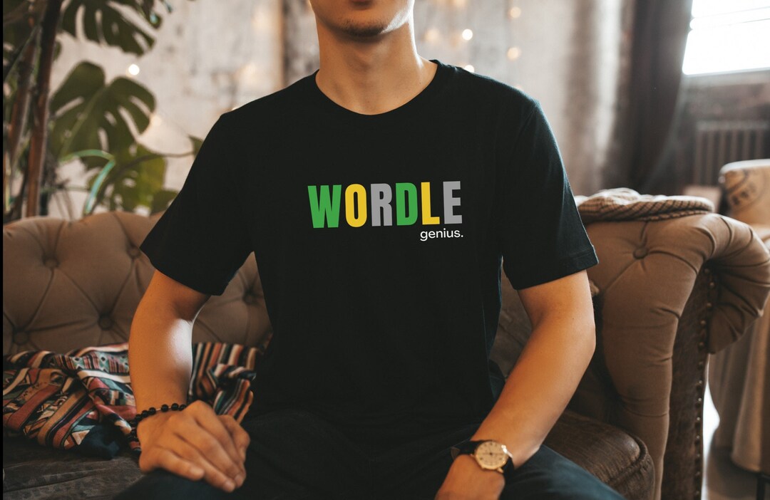Wordle T-shirt Unisex | Wordle Genius, Wordle Obsessed, Men's Wordle ...