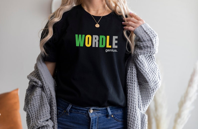 Wordle T-shirt Unisex | Wordle Genius, Wordle Obsessed, Men's Wordle ...