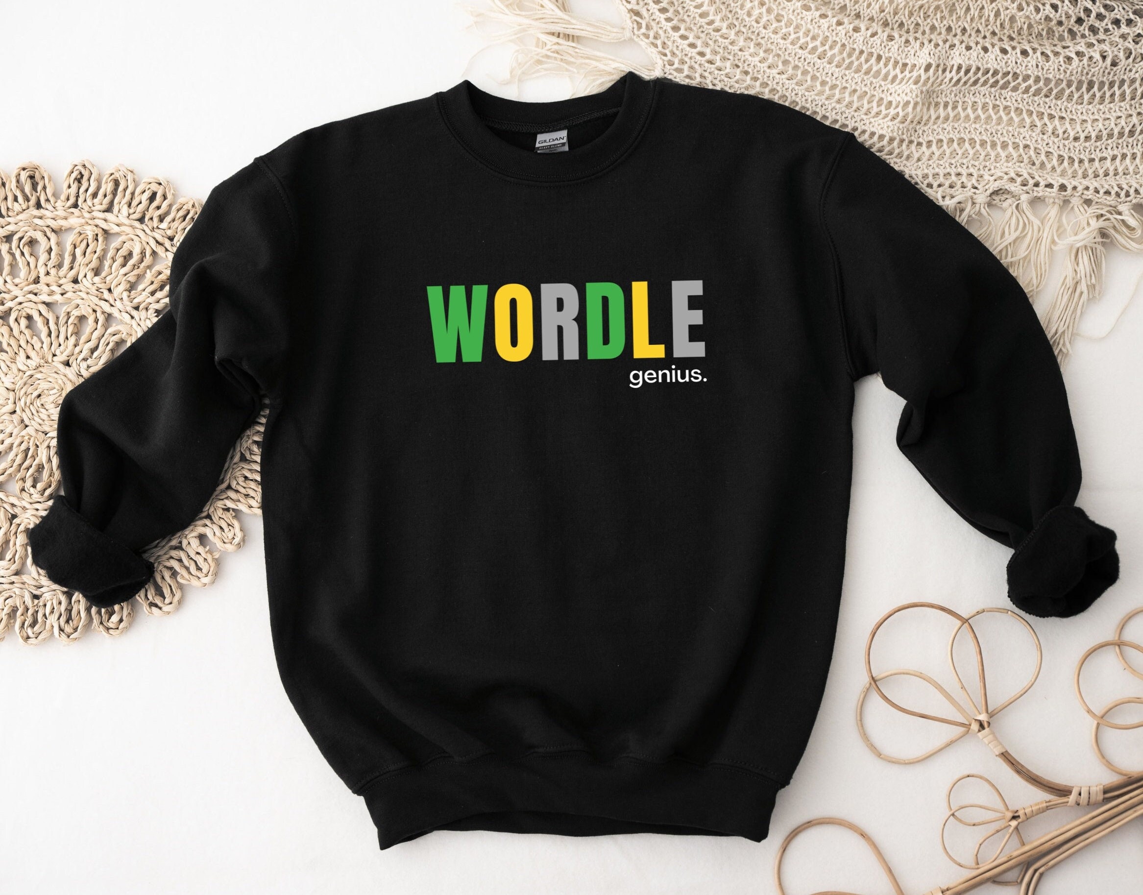 Wordle Genius Sweatshirt Wordle Lover Sweatshirt, Herren Wordle ...