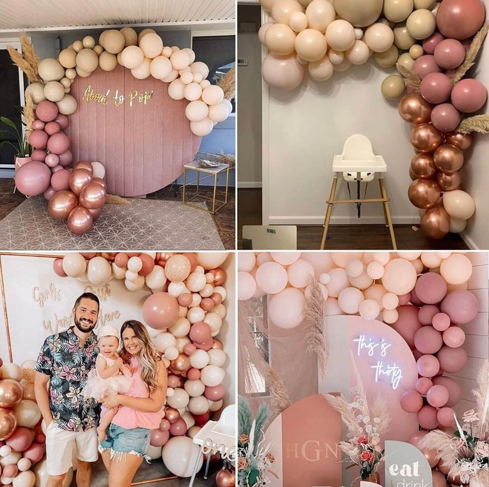 Double Stuffed bohoo Rainbow Balloons Arch Kit for - Etsy
