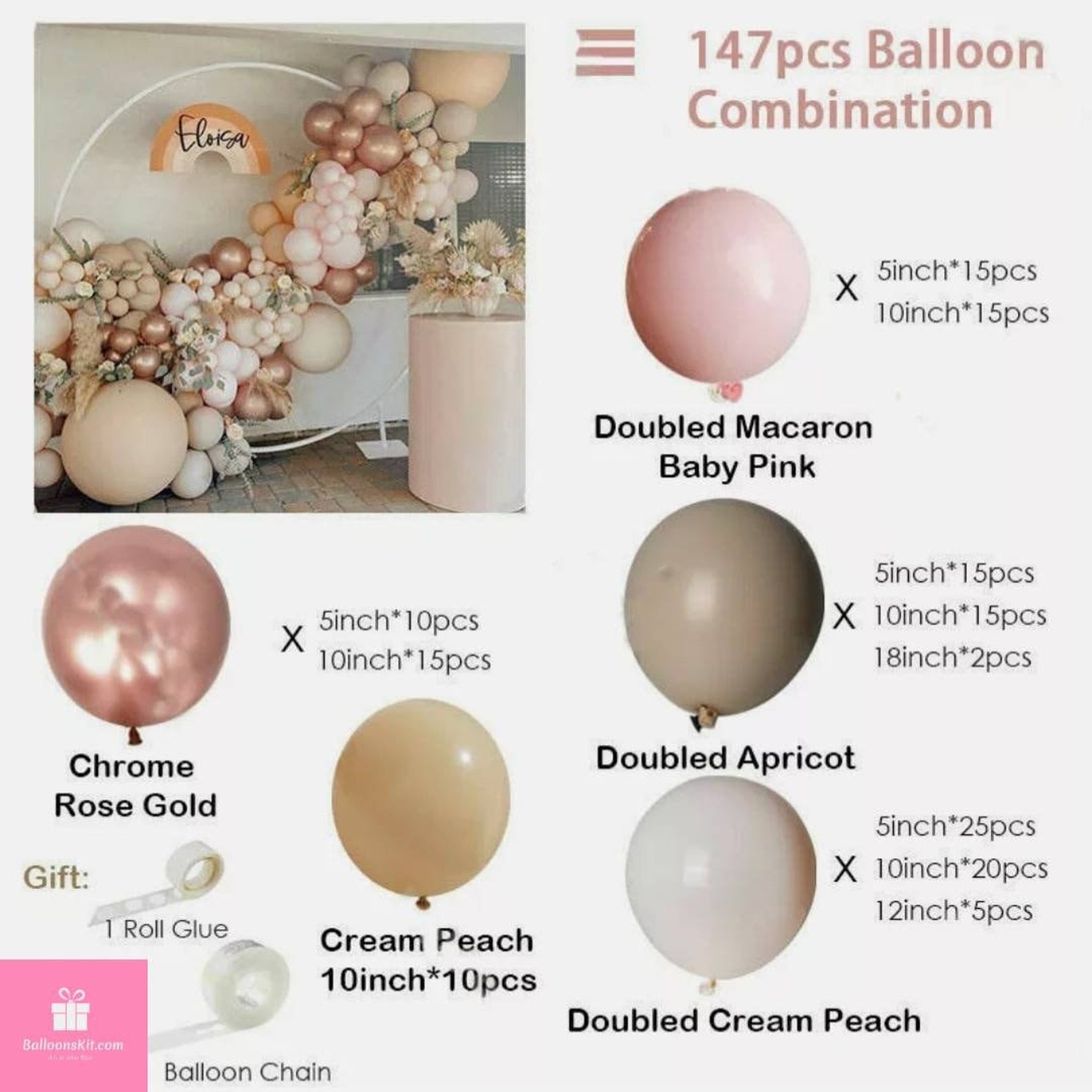 124 Double Stuffed Boho Rainbow Balloons Arch Kit for - Etsy UK