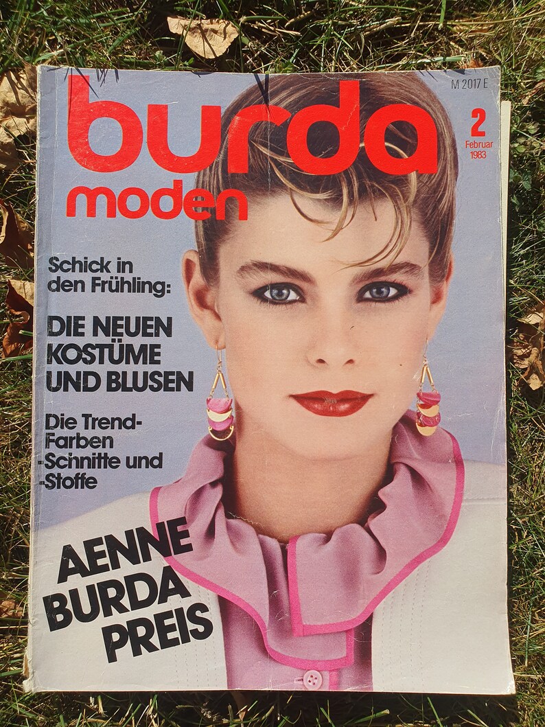1983 Burda Moden Fashion Magazines in German Language - Etsy