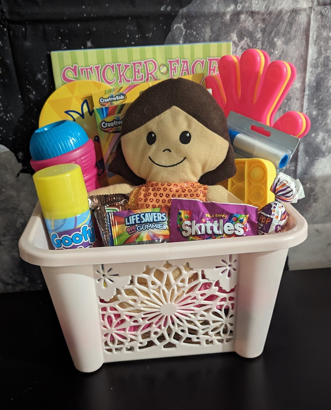 Girl Gift Basket, Kids Gift Basket, Valentines Day Basket, Cute ...