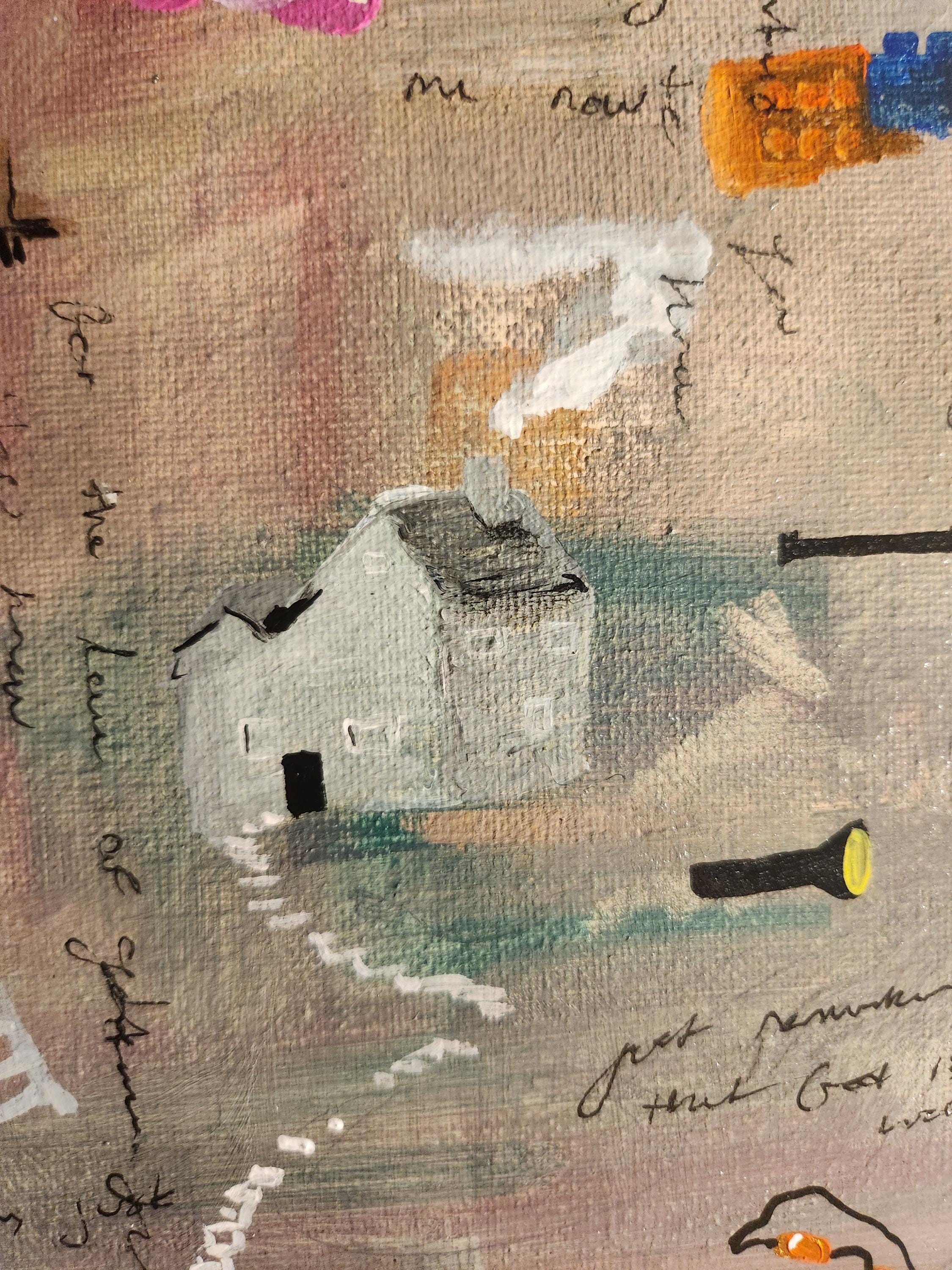 Distant Memory Grief Art, Abstract Art, Hand Painted, One of a Kind Art ...