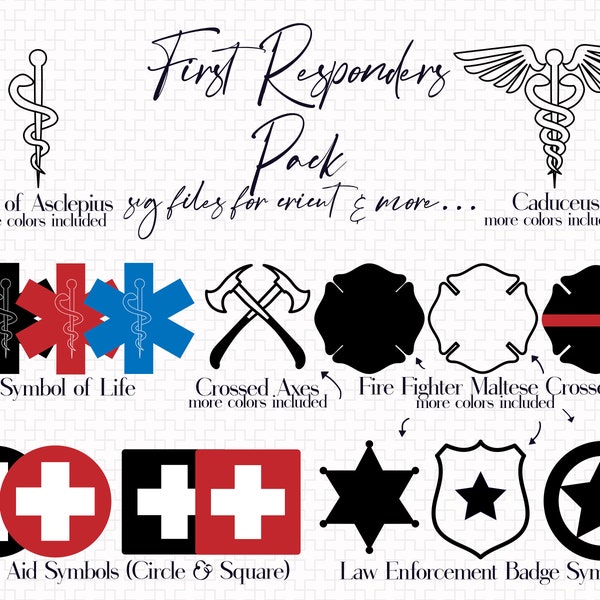 First Responders Svg Files - Etsy