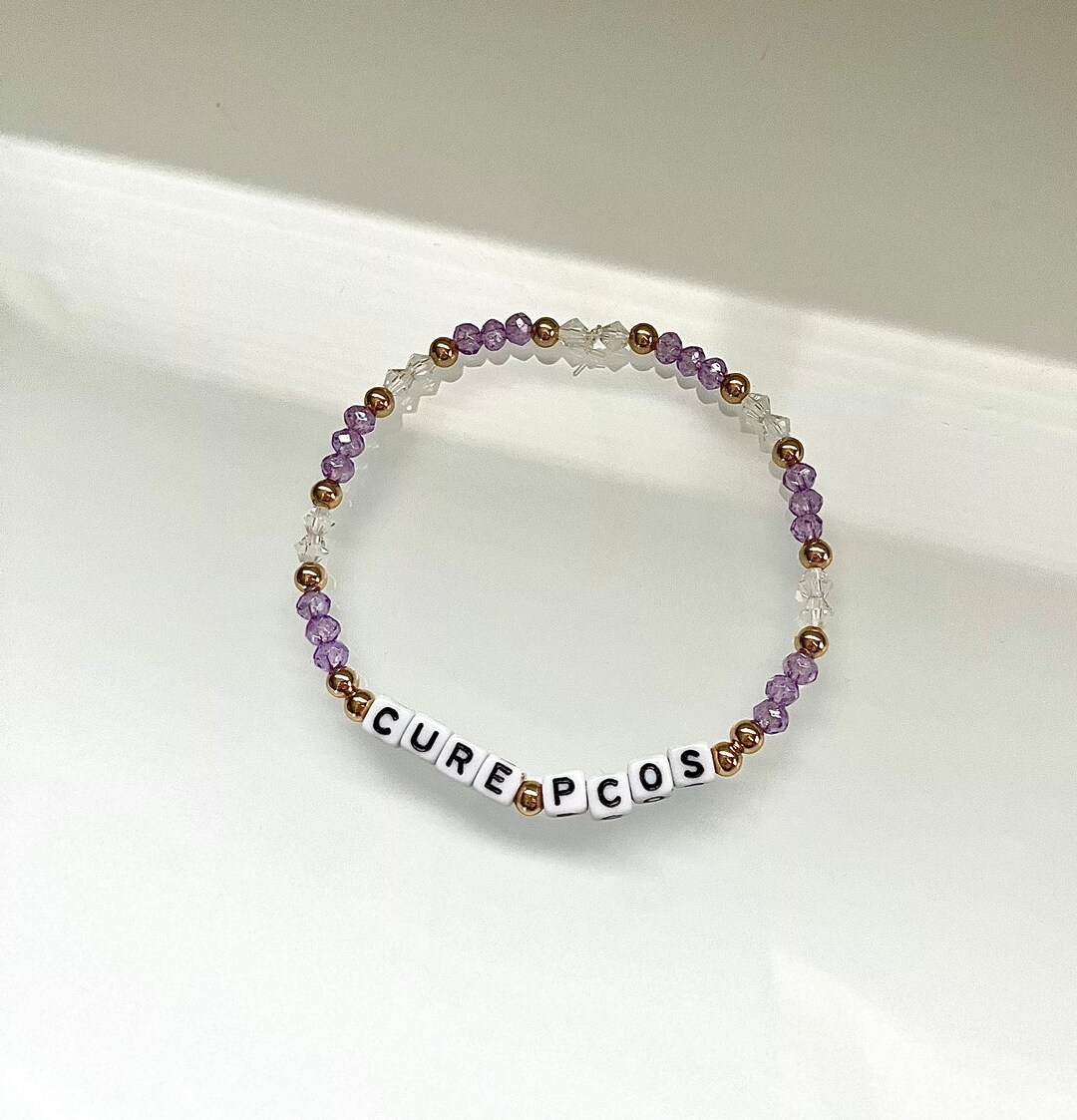 Cure PCOS • Beaded Stretch Bracelet - Etsy