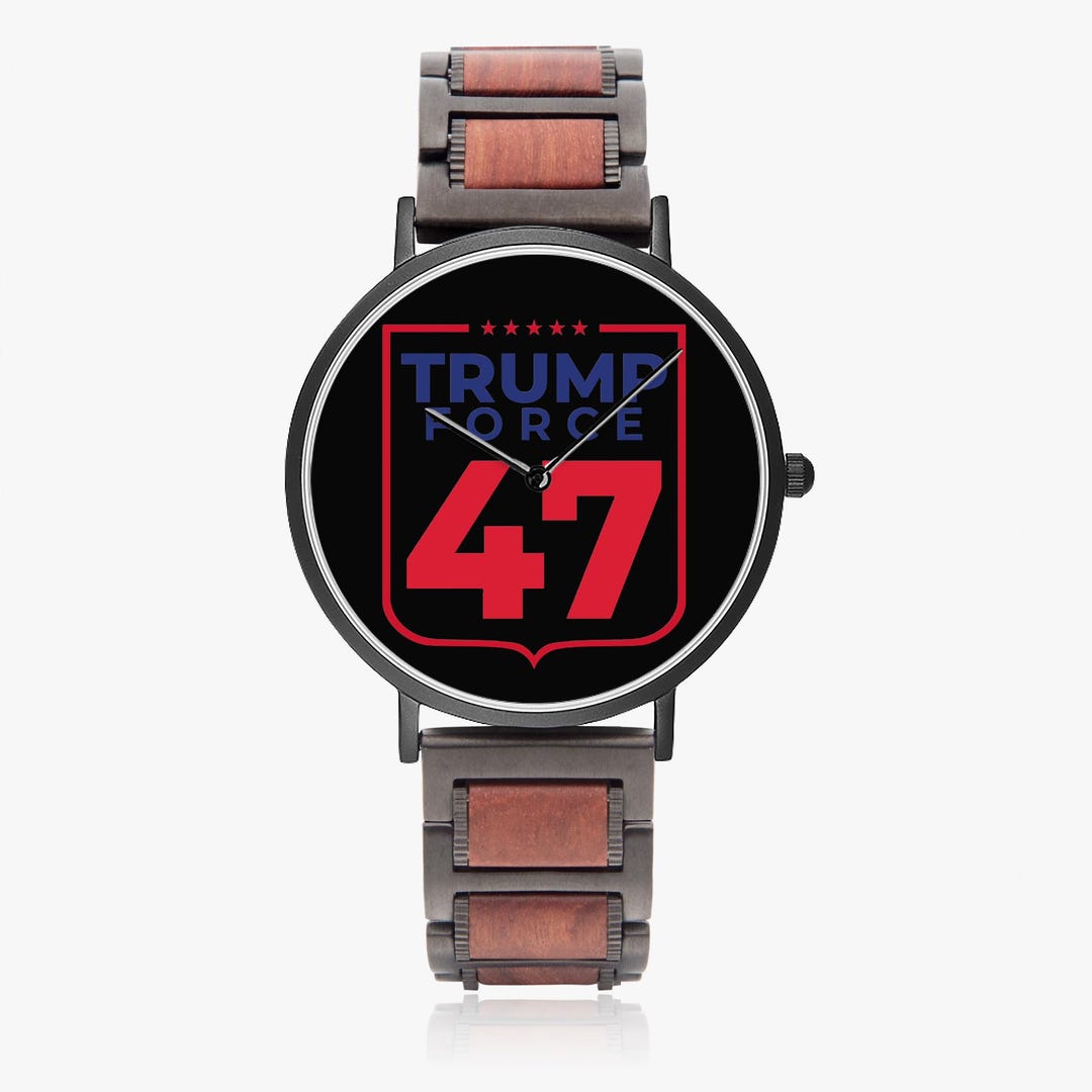 Trump Force 47 Watch: Bamboo Wood & Copper Case - Unisex - Etsy