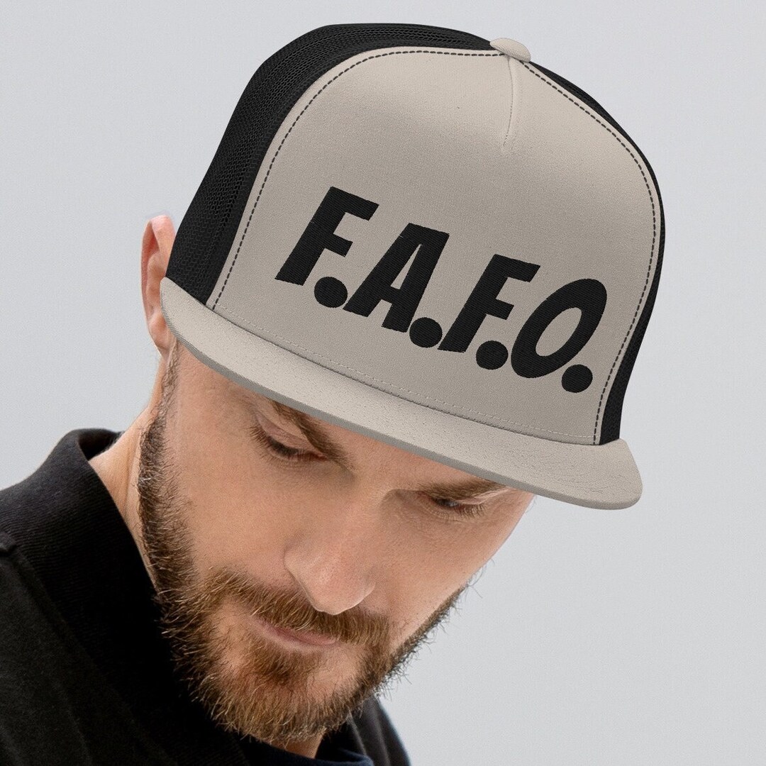 F.A.F.O. Trucker Cap Flat Bill Style - Etsy